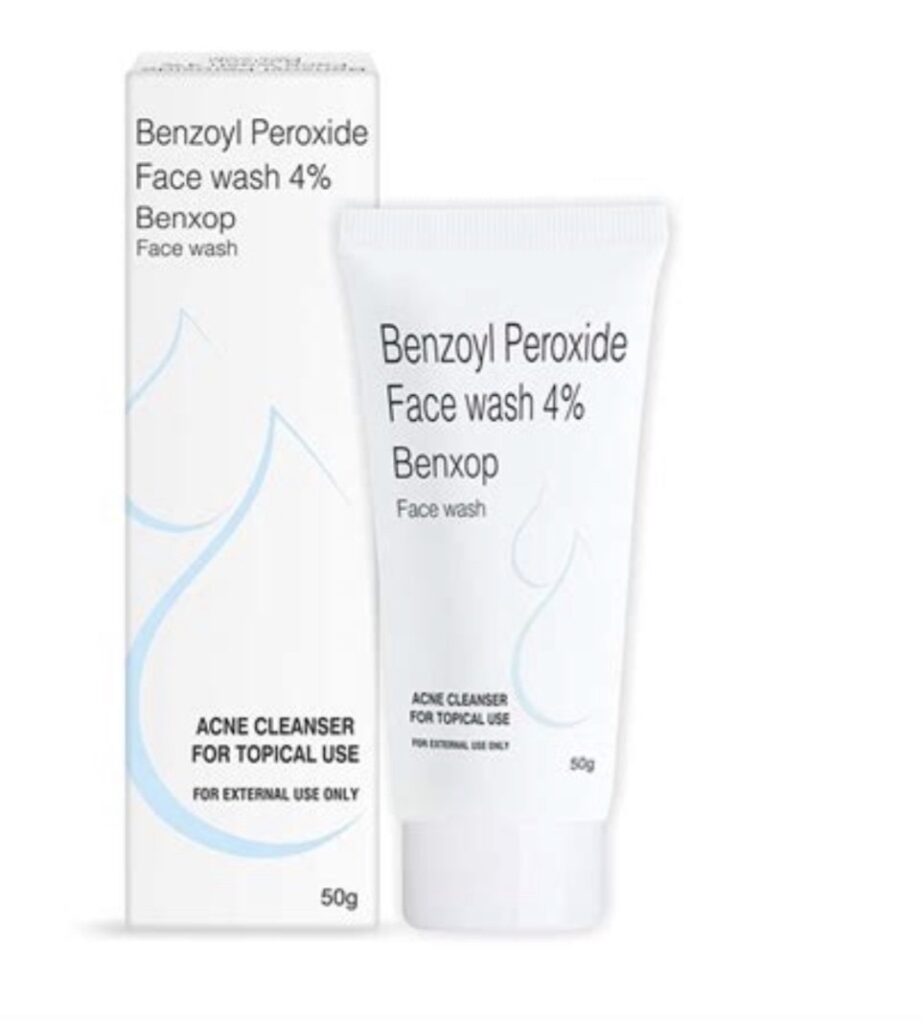 Benxop Benzoyl Peroxide Face Wash 4% - Glow County